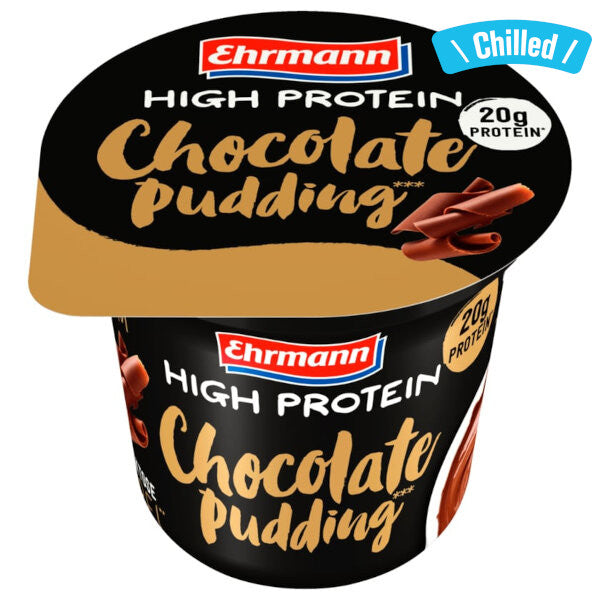 Ehrmann - High Protein Chocolate Pudding (20g protein) - 200g (Chilled ...