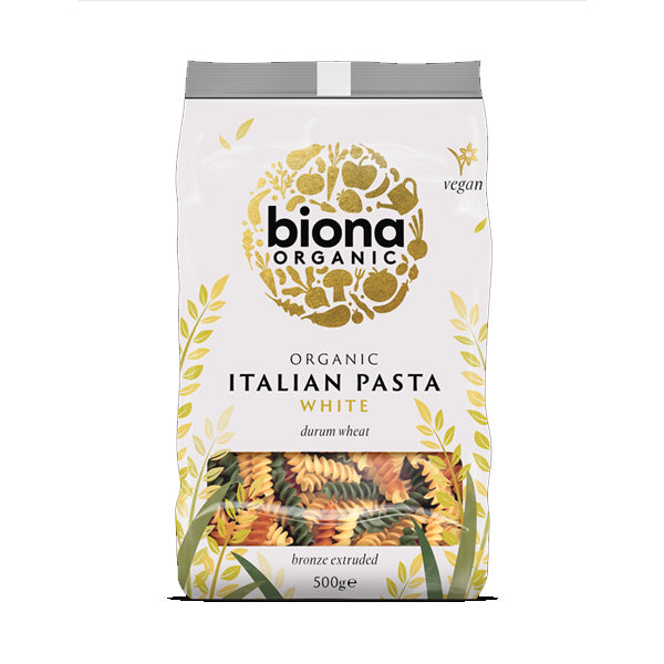 Biona Tricolor Spelt Fusilli (Bronze Extruded) - 500g – Euro Corner